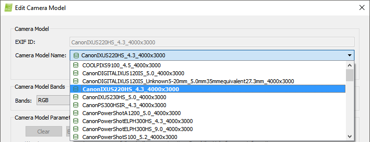 How to use the Editing Camera Model Options - PIX4Dmapper